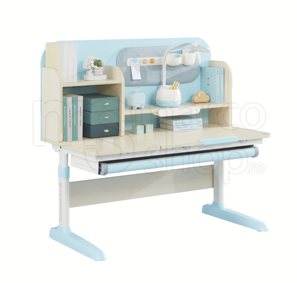 Birou ergonomic, inaltime reglabila pentru copii BLUE - Marco Shop